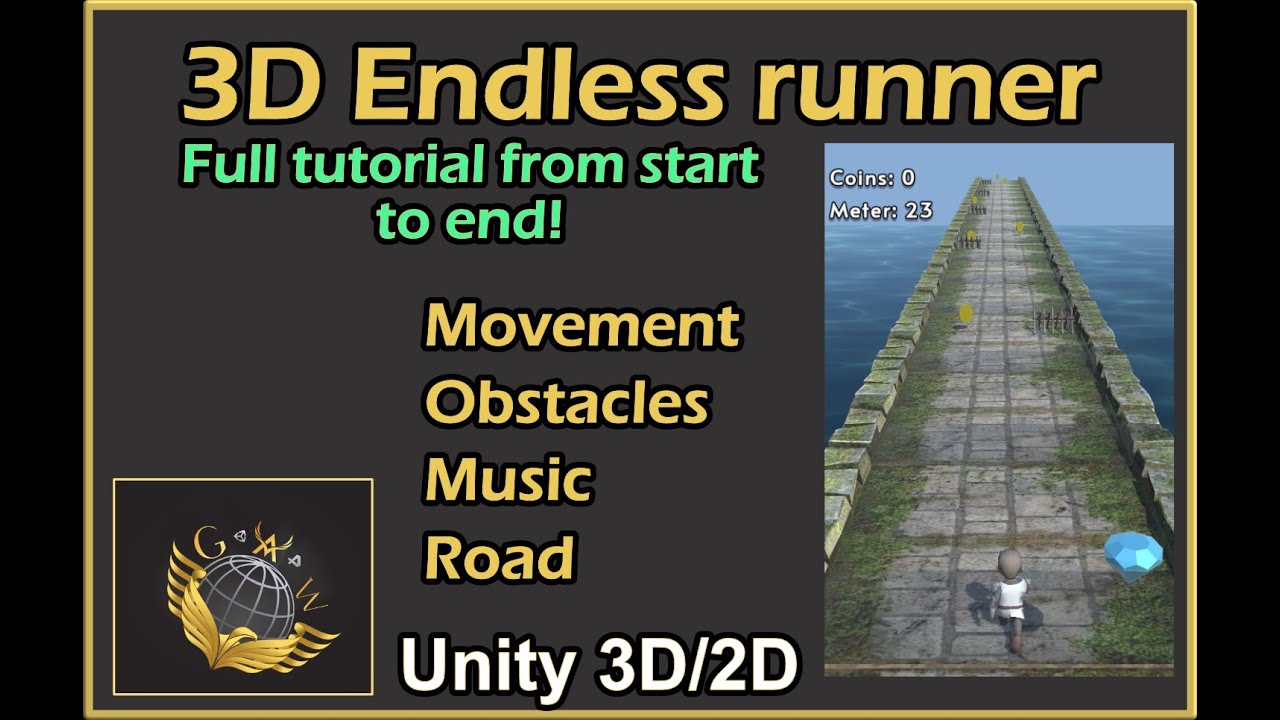 Unity - 3D endless runner full tutorial