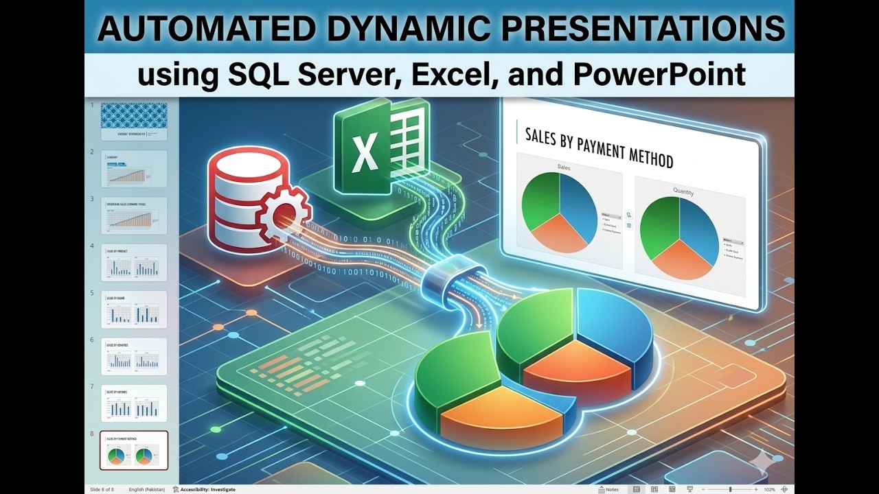 PowerPoint: Creating Automated Dynamic Presentations with SQL Server Data Integration using Excel