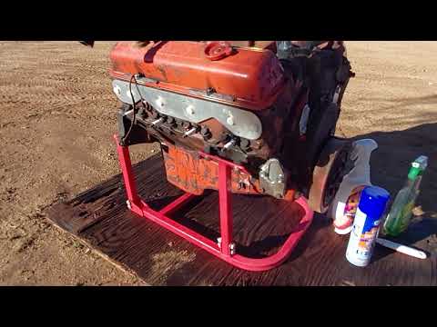 1976 Chevy C20 Getting the old engine ready for storage