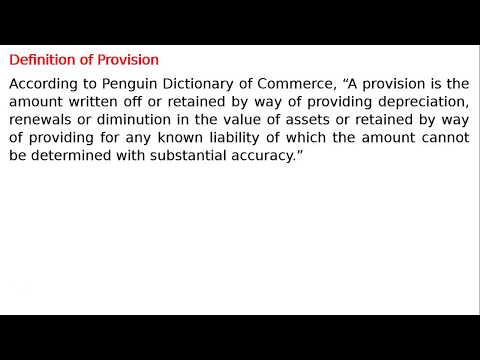 Definition of Provision