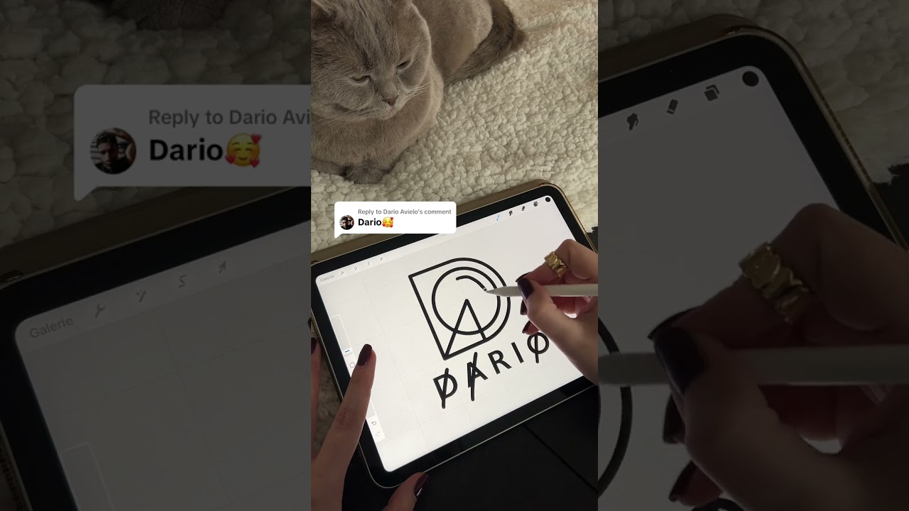 Avielo Dario | Procreate Logo Design #designprocess #adobeillustrator #procreate