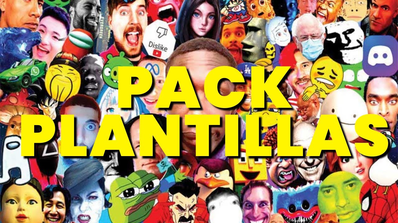 Pack plantillas de memes para tus videos