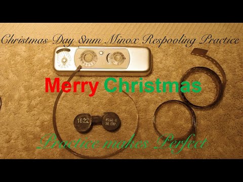 Merry Christmas!! Daylight Practice Session Respooling a 8mm Minox Film Cassette