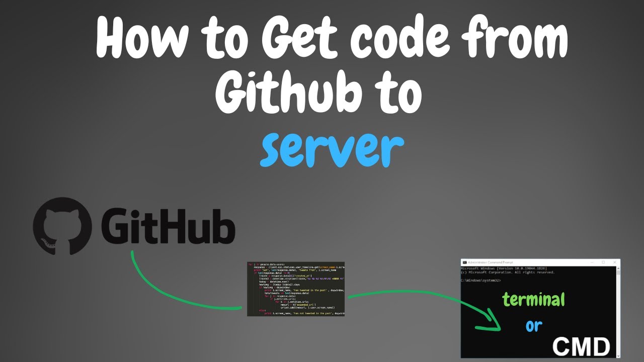 How to get code fom Github to Server