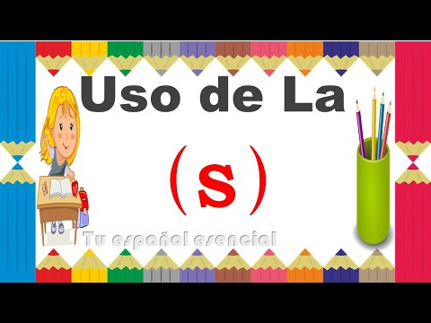 Uso de la "S" al final | Con ejemplos