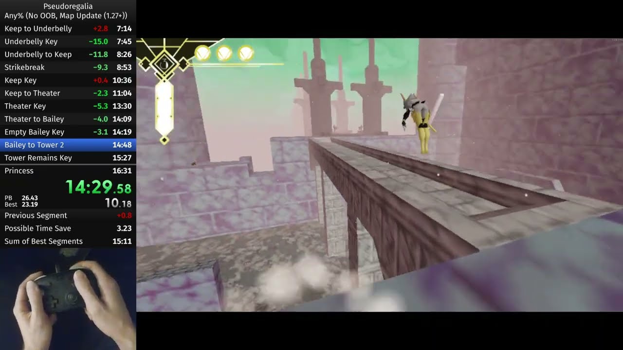 Pseudoregalia in 16:23.73