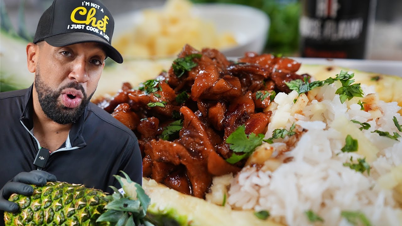 Bourbon Chicken Pineapple Bowl | Best Flavor!