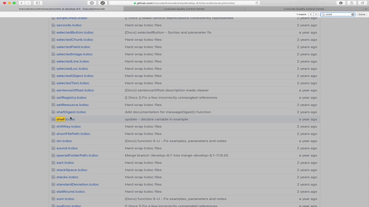 Submitting LiveCode Documentation Changes through GitHub