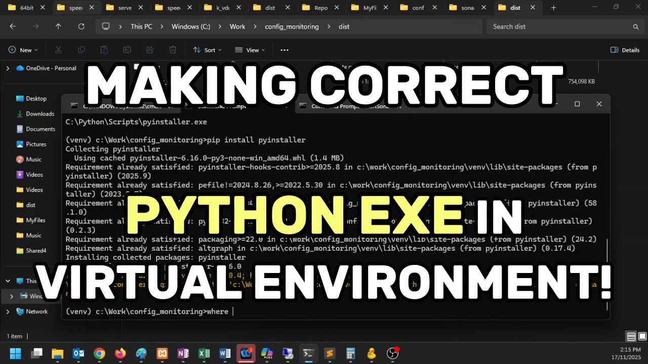 Python EXE Too Large? Simple PyInstaller Fix Using Virtual Environment