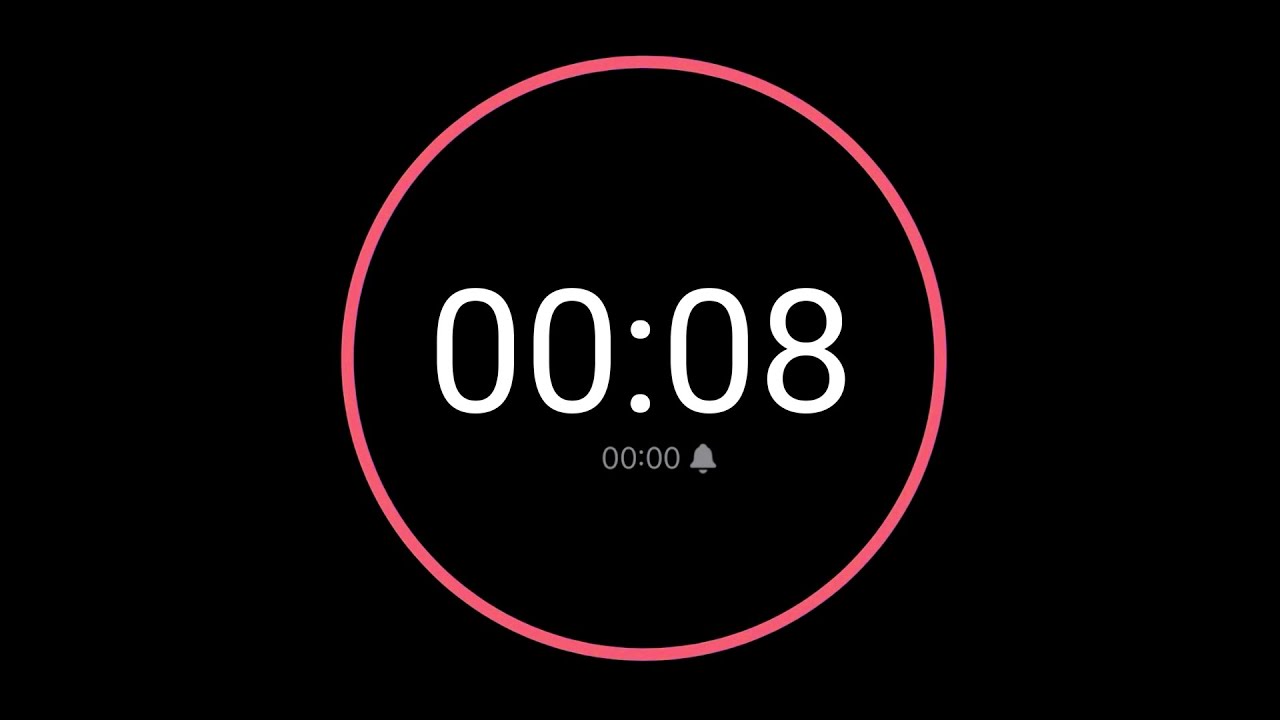 8 Second Countdown Timer / iPhone Timer Style