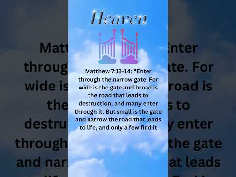 Are you going to heaven? Only by the narrow gate. #yeshua #jesussaves #faithingod #redemption