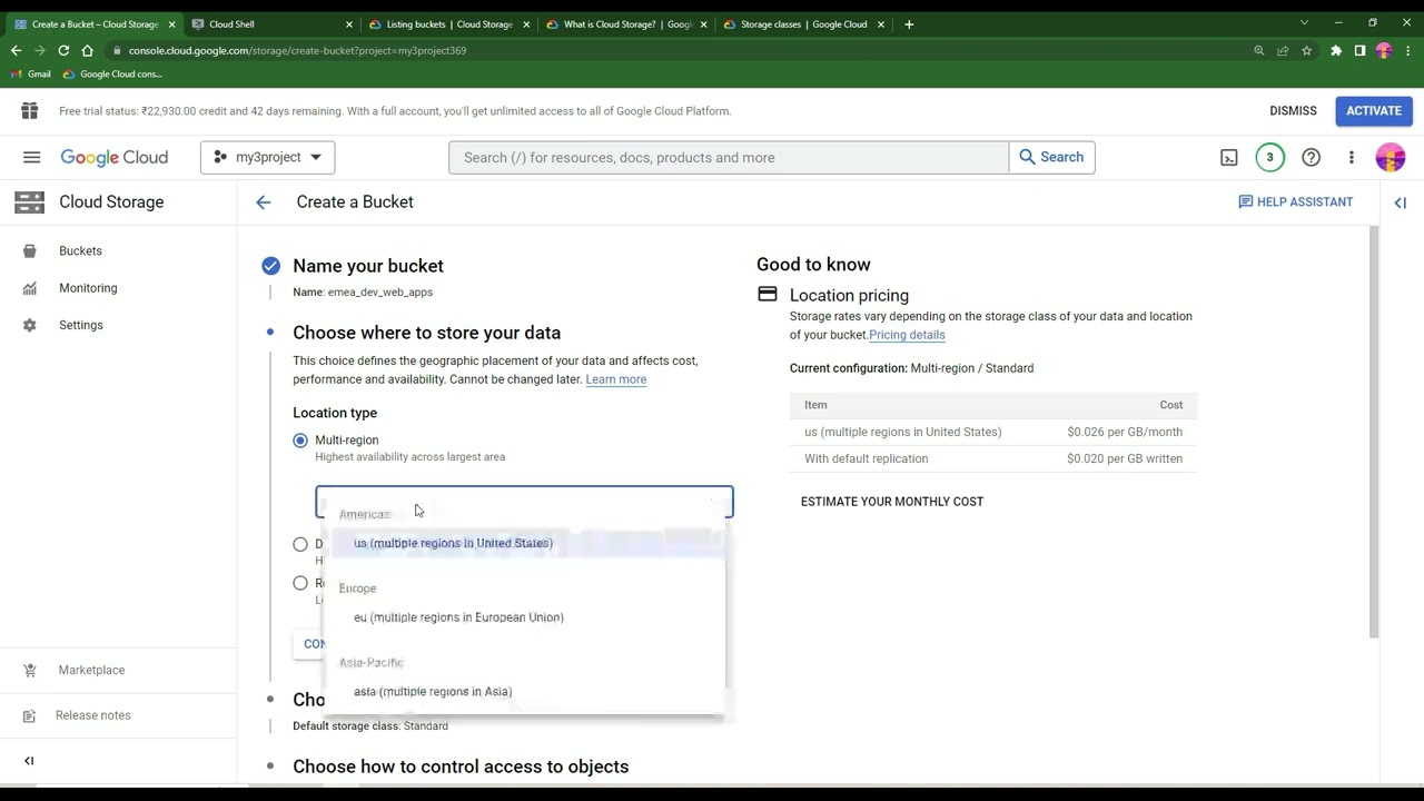 How to create Bucket, What is Storage Classes in Google Cloud