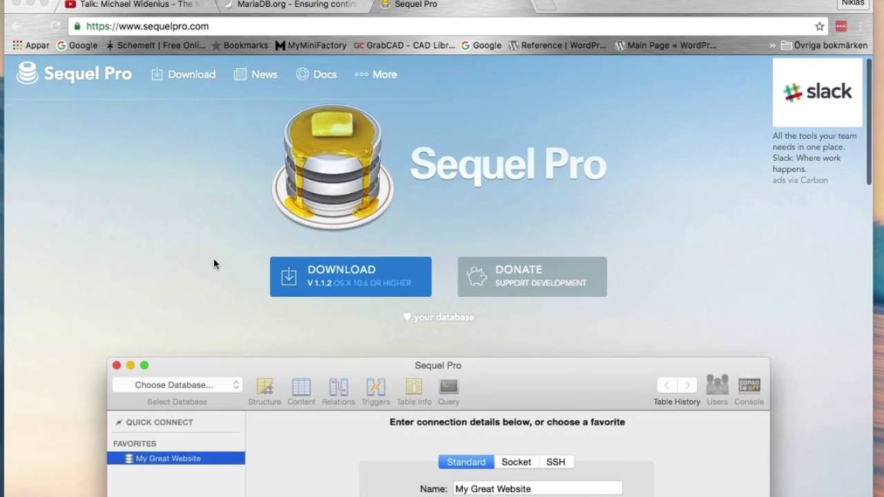 Install Sequel Pro