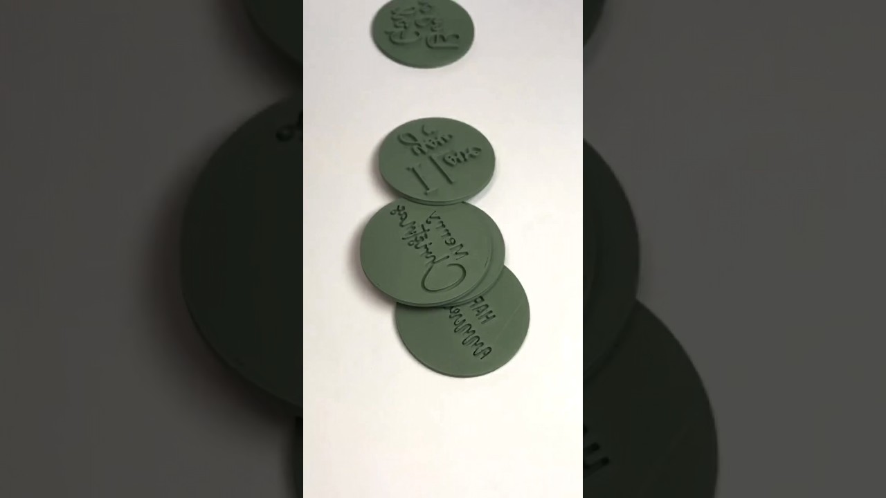 3D Printed Embossing Stamps for Cookies #bakingsupplies #cookiecutters #3dprinting