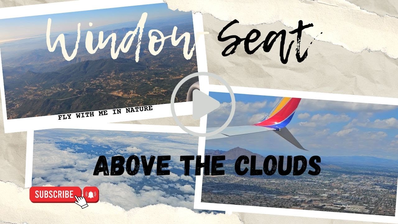 Flying Over the Southwest in 4K – Airplane Window Seat Sky Views #travel #travelvlog #4k #relax #wow