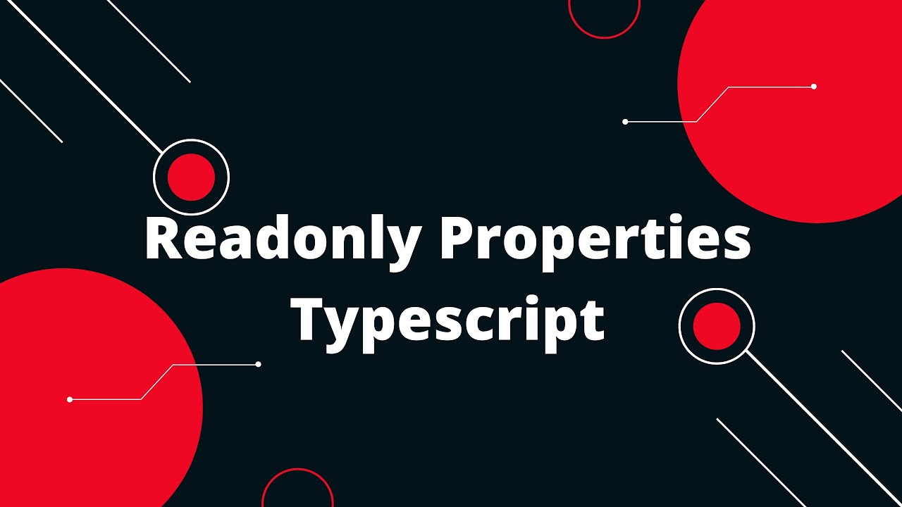 Typescript Tutorial  #25 Readonly Properties Typescript