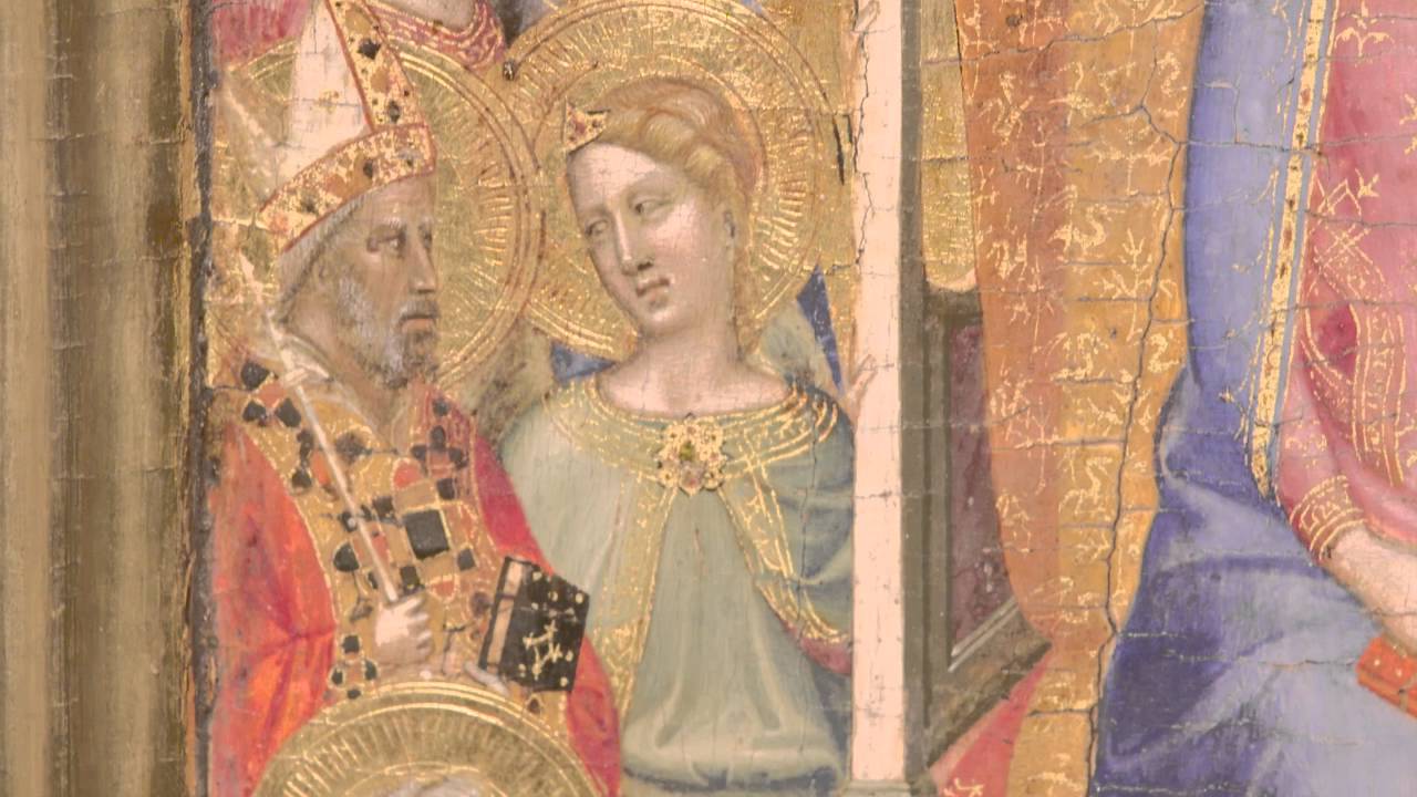 Bernardo Daddi – Madonna and Child Enthroned With Saints