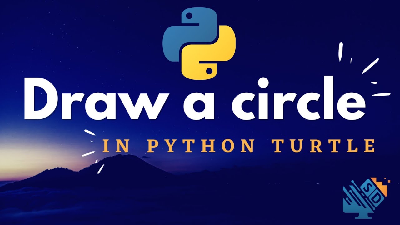 How to draw a circle in Python Turtle | Draw a circle using Python | Python Turtle Graphics (Circle)