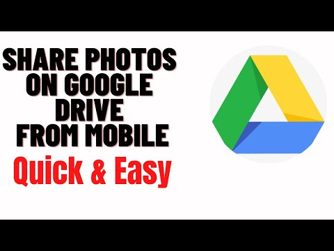 how to share photos on google drive from mobile