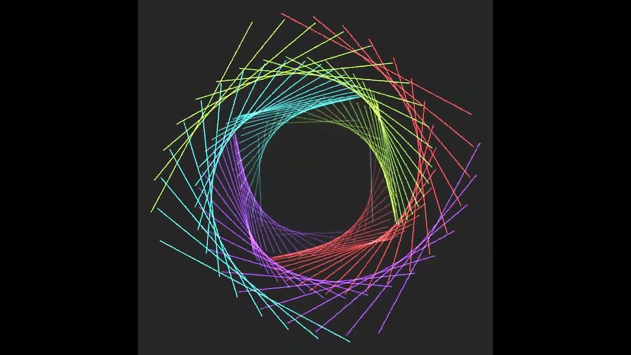 4 Lines. #openframeworks #creativecoding #programming
