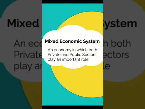 What is Mixed Economic system? #viralshorts