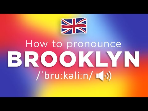 How To Pronounce Brooklyn (100% NATIVE Speaker!!)