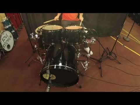 ddrum 5Pc Drum Set Shell Pack Kit Diablo 2014 Black / Black | Reverb