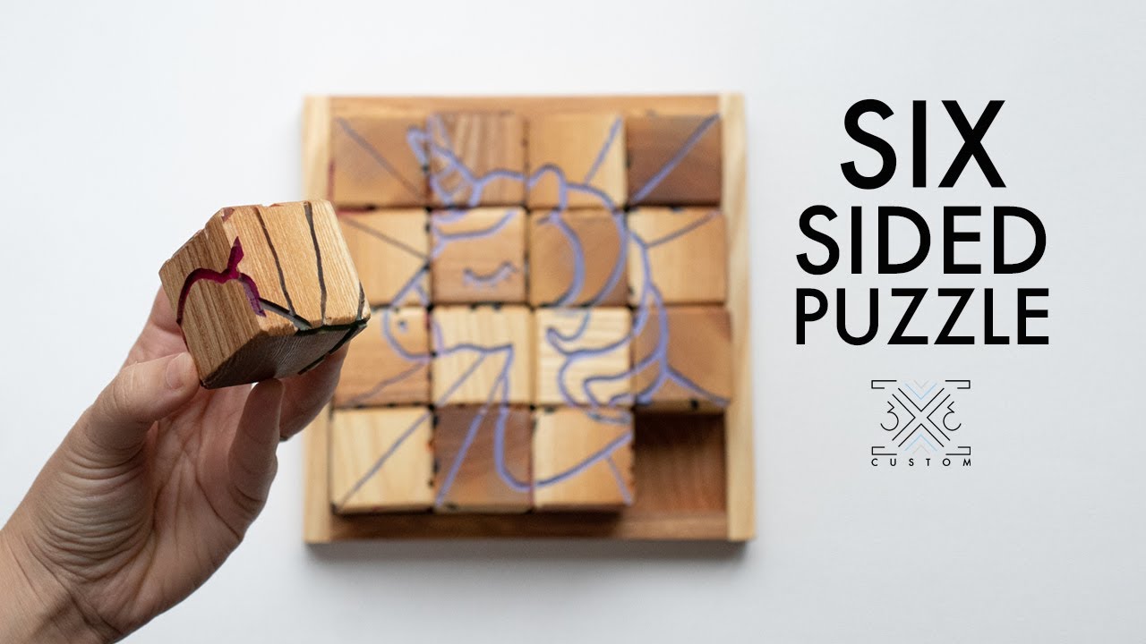 DIY Puzzles // Easy Handmade Holiday Gifts // Six Sided Puzzle // Personalized Shape Puzzle