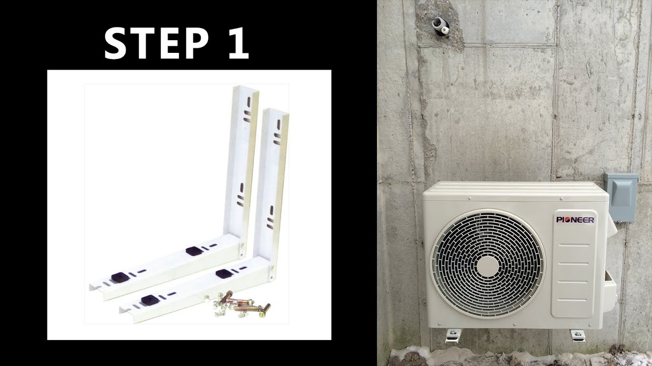 How to Install Mounting Brackets for Mini Split Ductless AC
