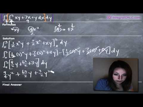 Double Integrals Example 3 (KristaKingMath)