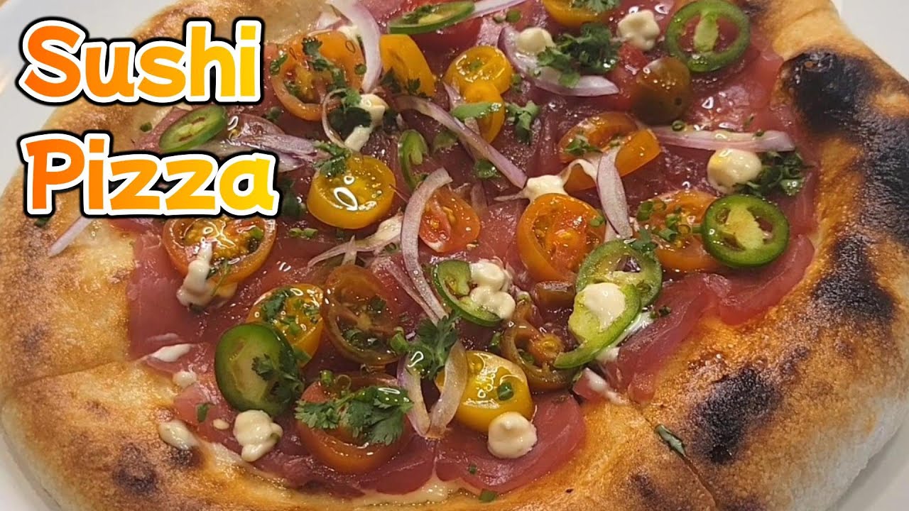 Sushi Pizza | Crispy Crust, Tuna, Jalapeño