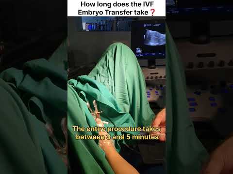How long does the IVF Embryo Transfer take❓IVF Embryo Transfer by Dr Rakshita Malik #ivf #doctor