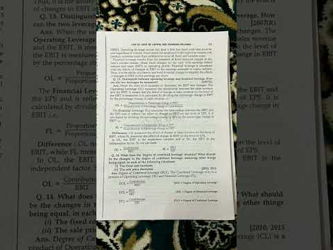 Cost of Capital and Financing Decision Bcom Program Fundamental of Financial Management #du #bcom #1