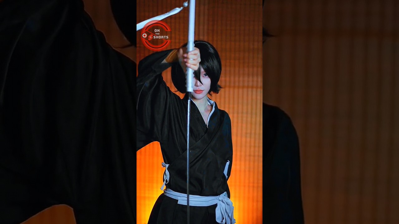 Kuchiki Rukia Cute Transition ❄️😍 Bleach Cosplay #shorts