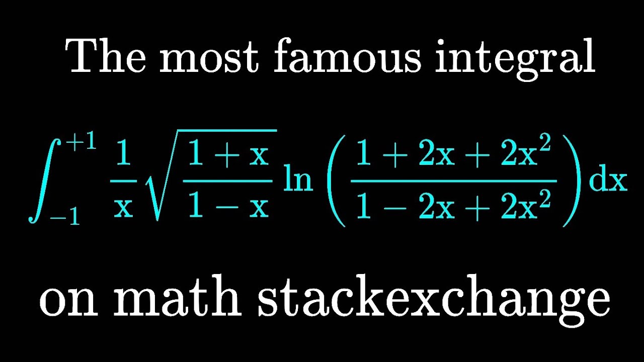 Solving the hardest integral on math stack exchange (cleo's monster integral)