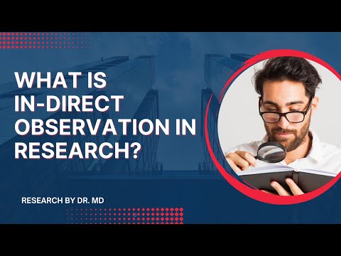 What is indirect observation in research?