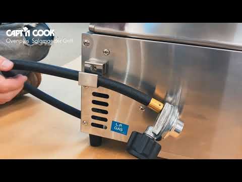 Capt’n Cook Ovenplus Salamander Grill-All in One Portable Gas Grill,Oven, and Stove with Pizza Stone