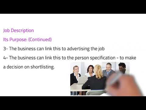 29 IGCSE Business - What is the difference between a Job Description and a Job Specification?