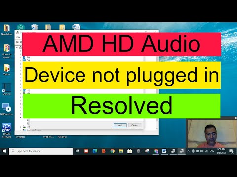 How to Fix AMD High Definition Audio Device Not Plugged in Windows 10