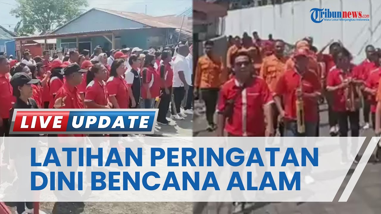 Suasana Susur Jalur Evakuasi Latihan Mitigasi Bencana Alam Walkot ...