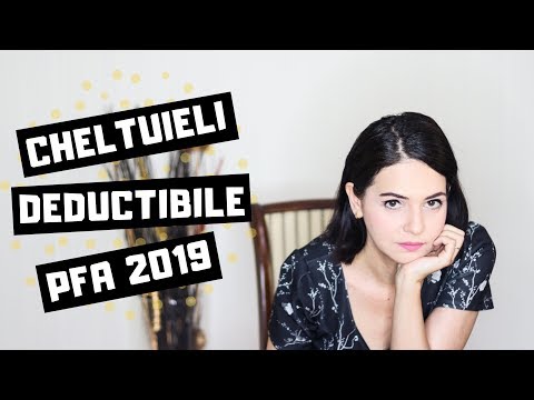 Cheltuieli deductibile PFA - valabil si in 2024!