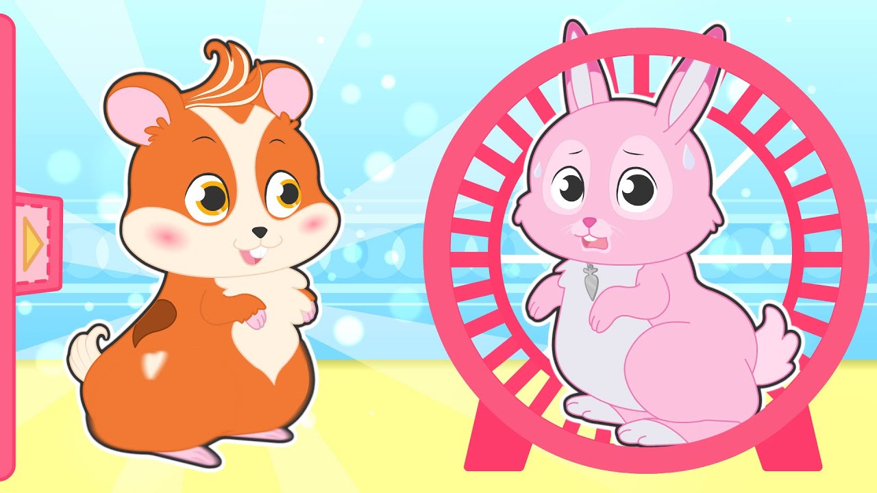 BABY PETS 🐹🐹 Can Ruby Run Faster Than a Hamster Wheel?