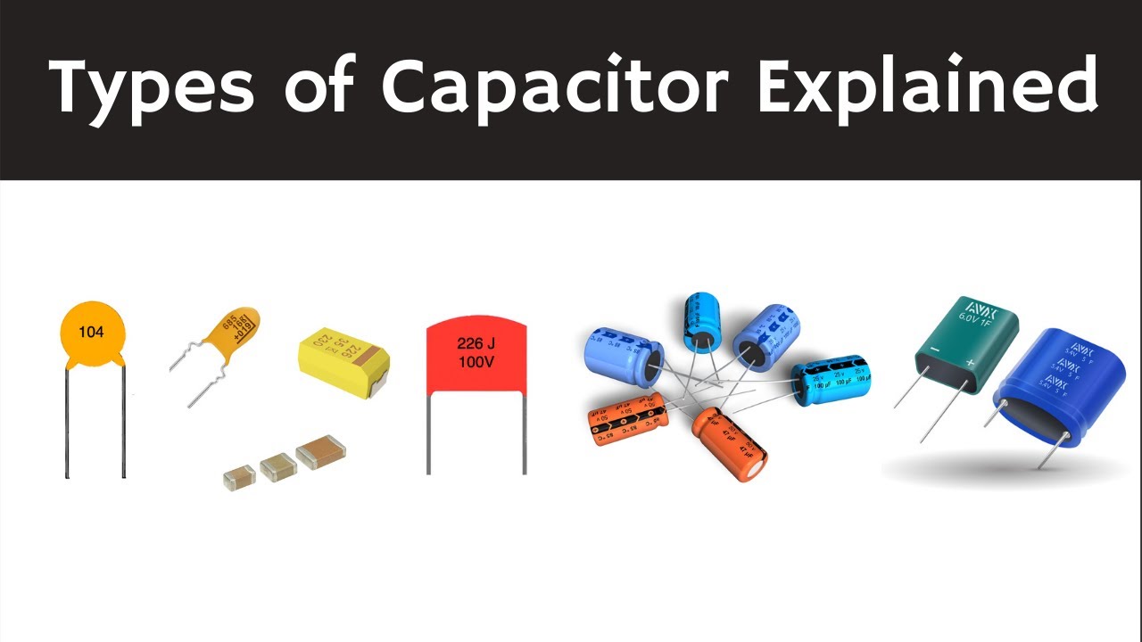 Types of Capacitor and their applications Explained