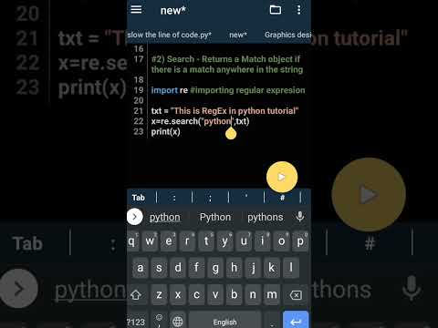 3 Python RegEx search() function in Python | How to use search function in RegEx | part-2