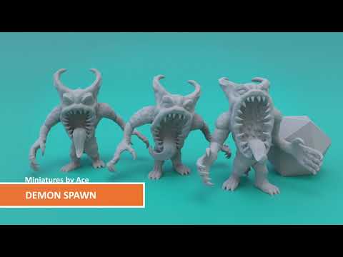 🎲 Demon Spawn / Devils・ STL File for ・Cults