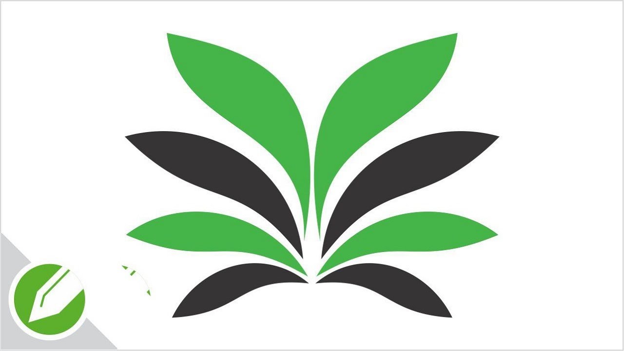 Premium Vector leaf Drawing with CorelDraw | Flat Vector Style | Drawing | CorelDraw Tutorial