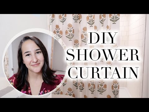 Custom Shower Curtain for Beginner Level Sewing