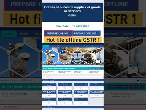 Gstr 1 offline tool #gst #gstfiling #ytshorts