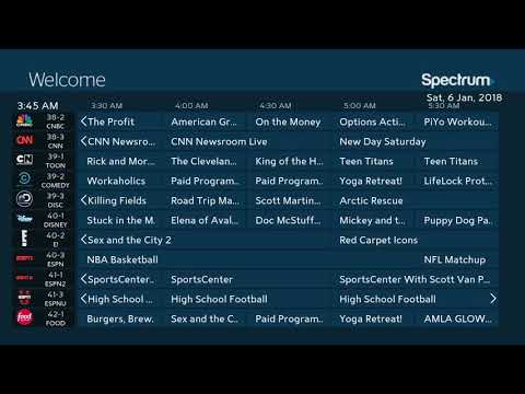 Spectrum Wichita Falls Guide Channel, 1/6/2018