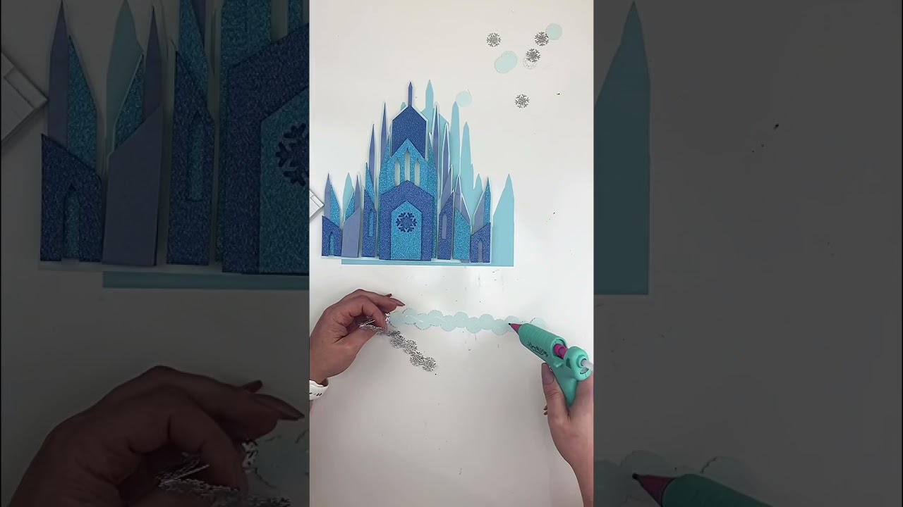 Winter Castle Cricut Cake Topper #frozenparty #cricutmade #cricutmaker